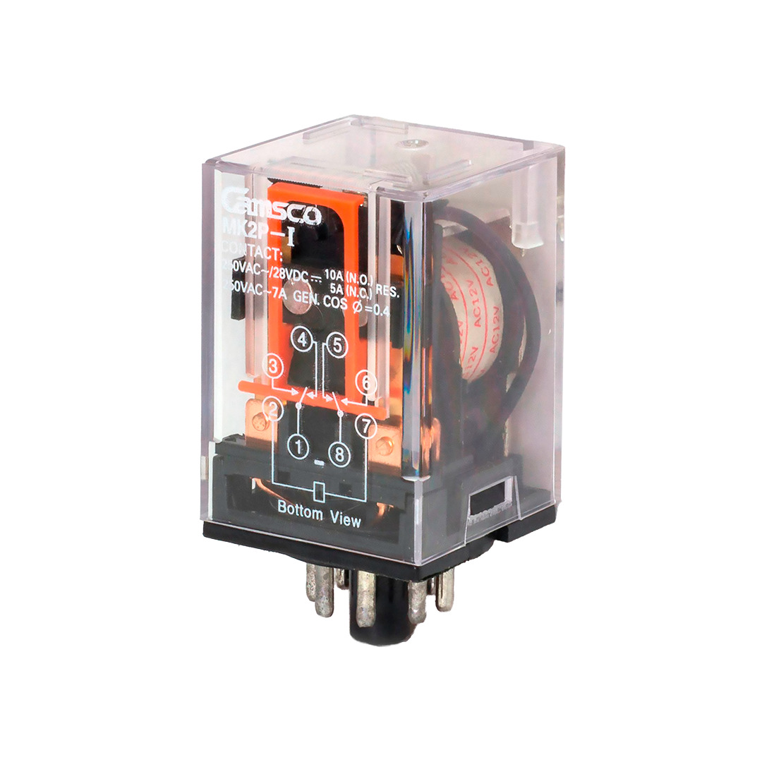 RELÉ ENCAPSULADO 8P REDONDO MK2P-I – CAMSCO | Electro Comercial G&V ...